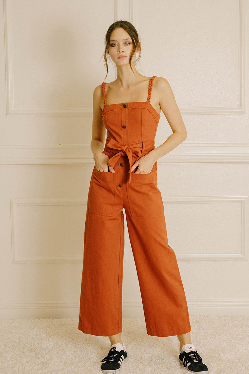 Ophelia Monochromatic Rust Jumpsuit – Sweet en Forme